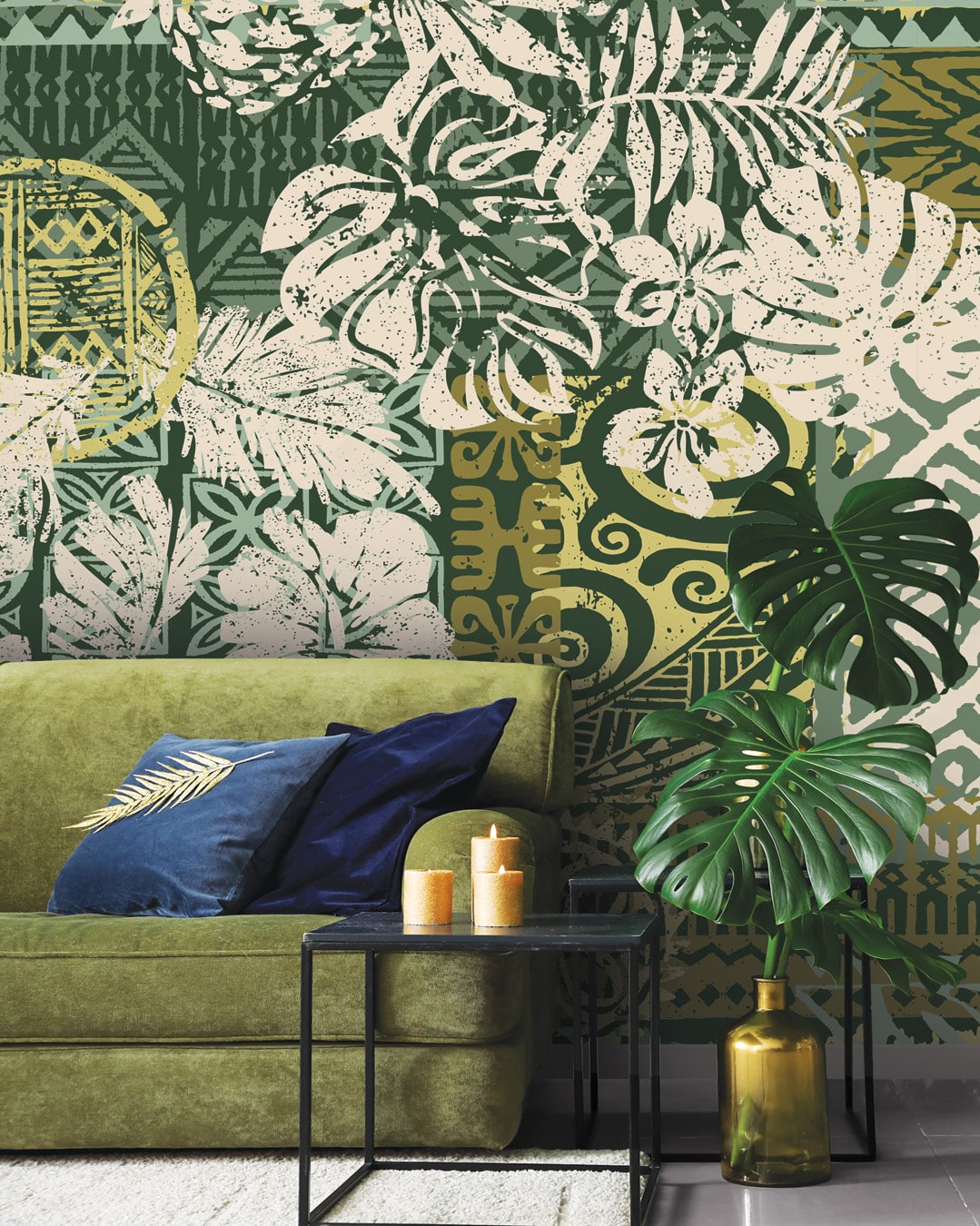 Papier peint sur mesure LGD01 style Polynésien exotique