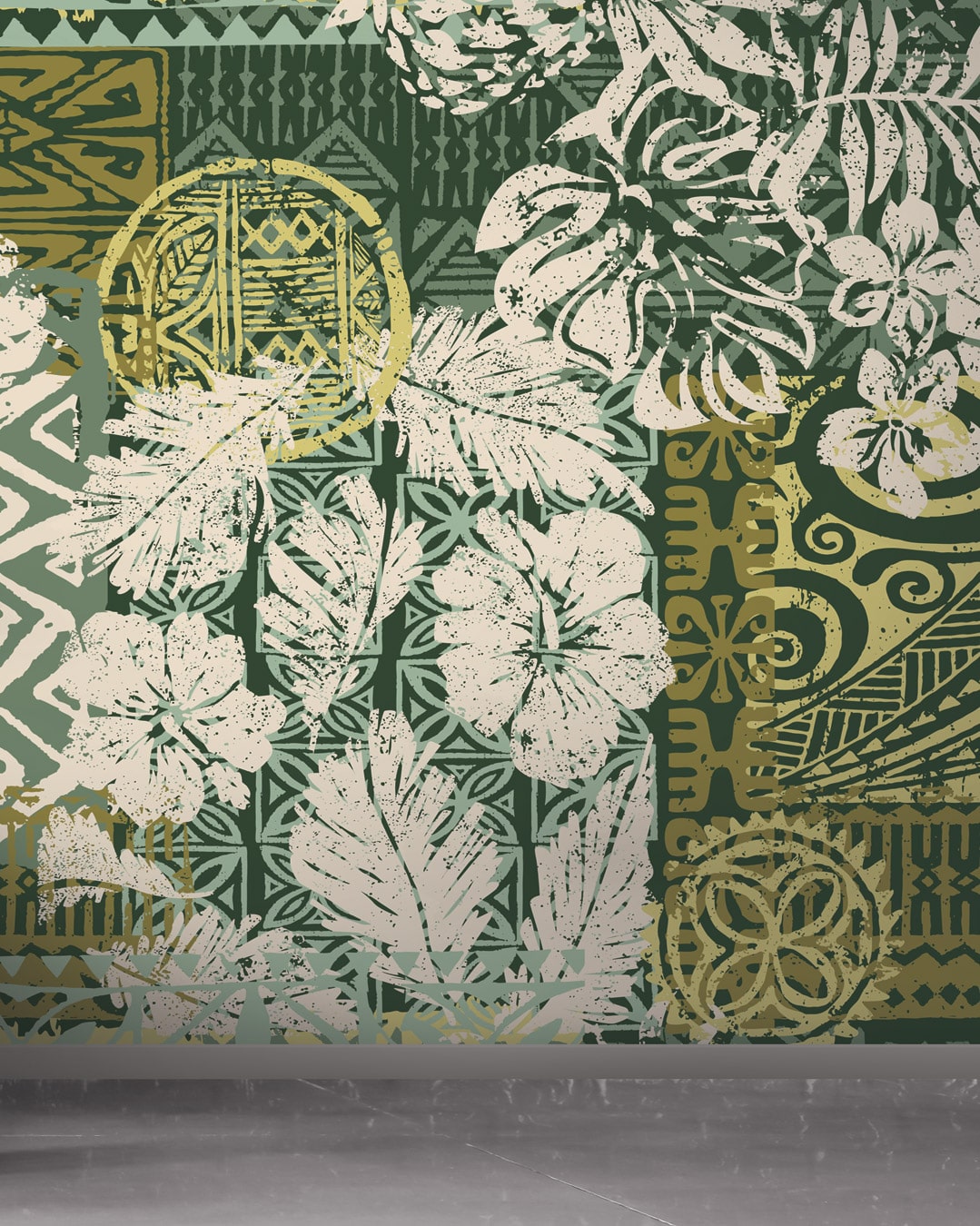 Papier peint sur mesure LGD01 style Polynésien exotique