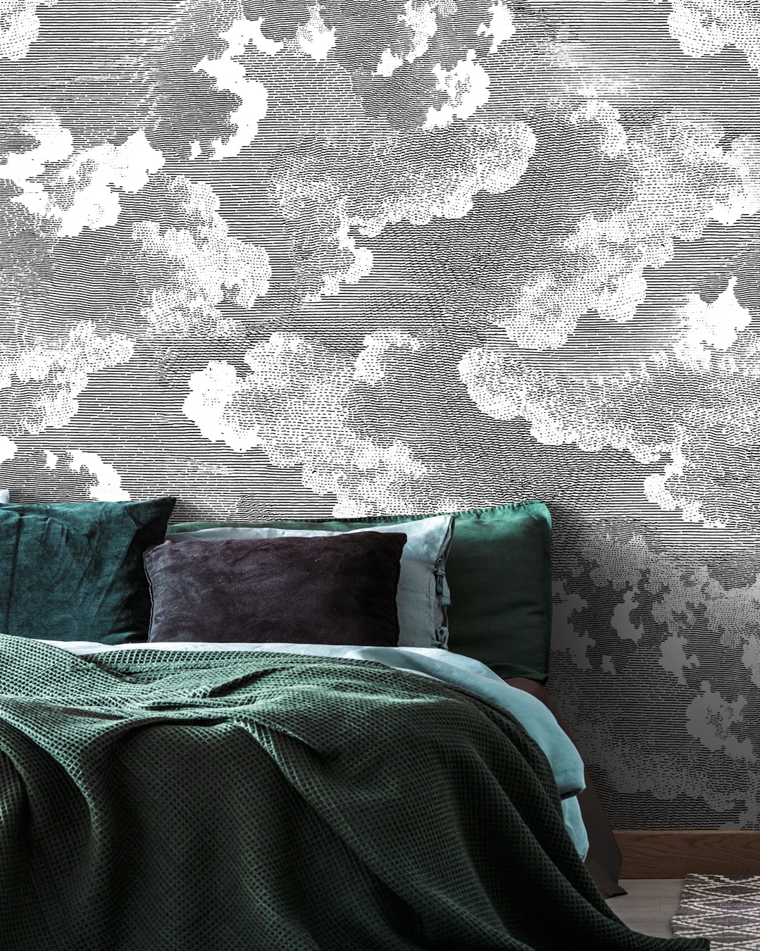 papier peint sur mesure LGD01 style gravure nature