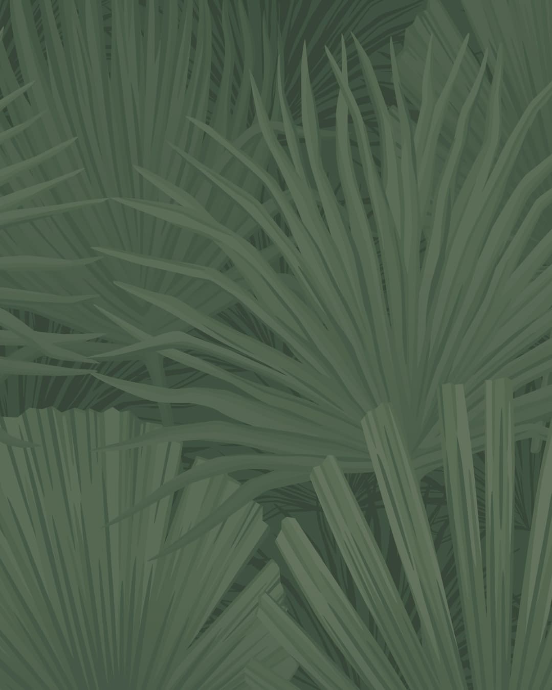 Papier peint sur mesure LGD01 style feuille de palmier